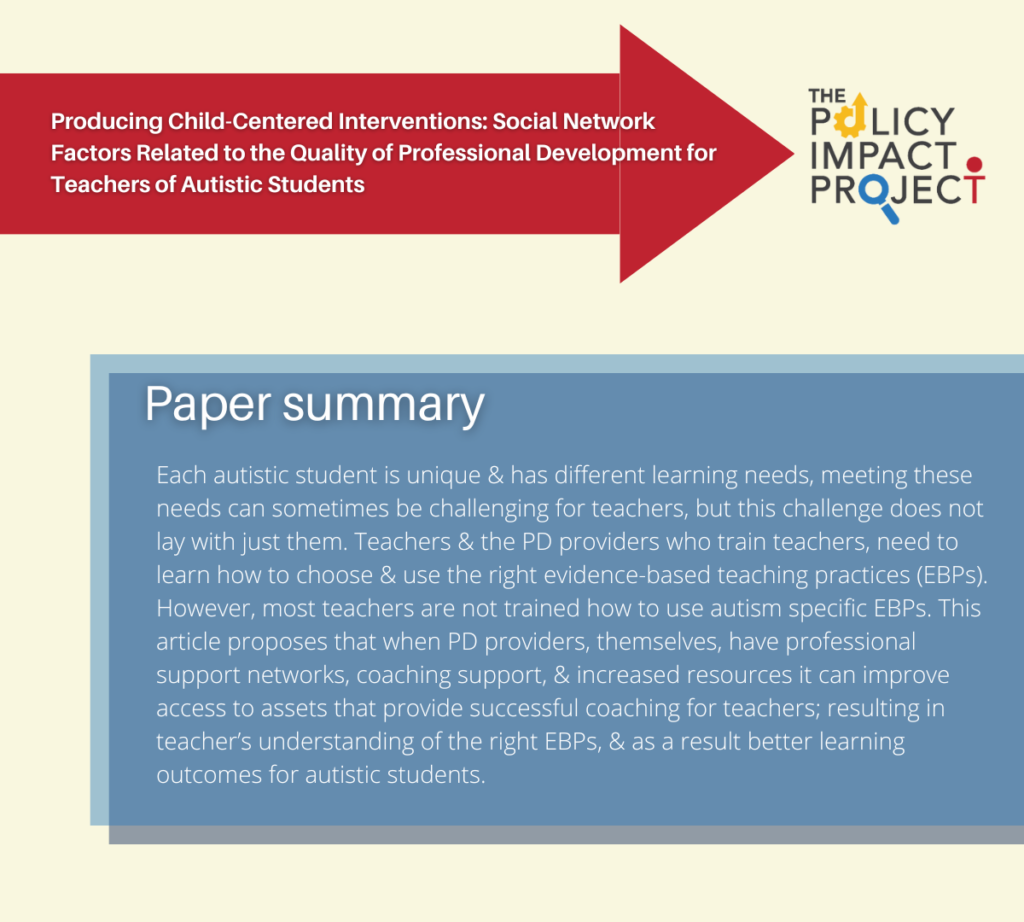 Producing Child-Centered Interventions: Social Network Factors Related ...